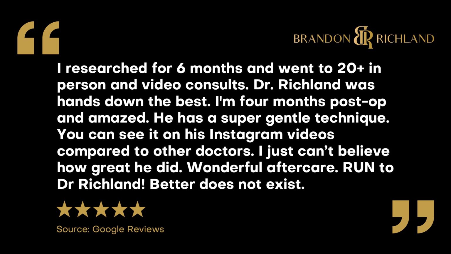 Brazilian Butt Lift BBL Review: Miracle Worker | Dr. Brandon Richland, MD