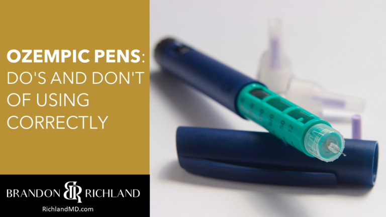 Ozempic Pens: Do's and Don't of Using Correctly | Dr. Brandon Richland, MD