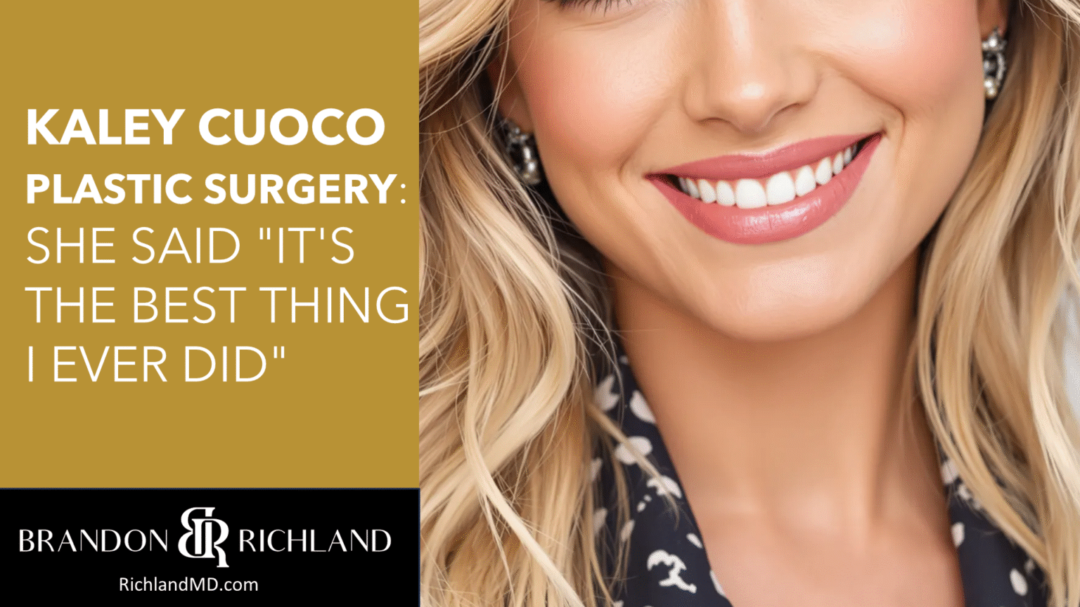 Kaley Cuoco Plastic Surgery: She Said "It's the Best Thing I Ever Did ...
